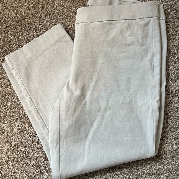Alfani | Pants & Jumpsuits | Alfani Light Gray Capri Trousers | Poshmark